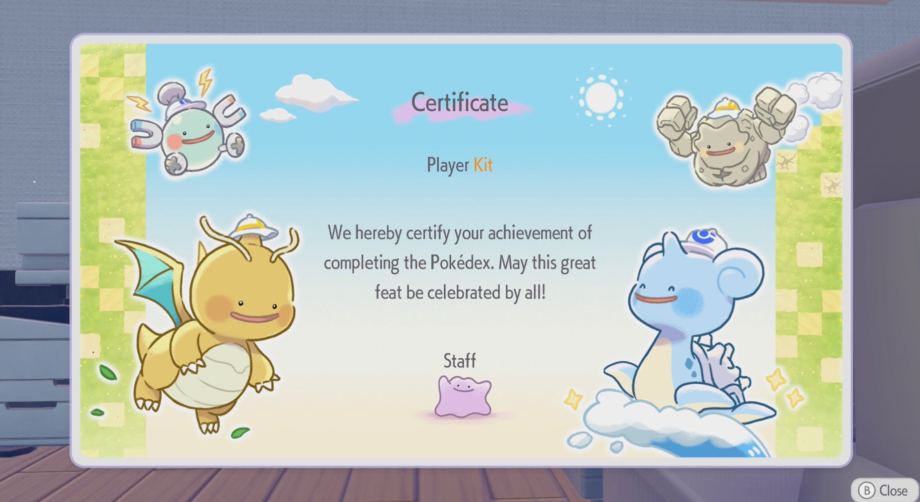 What happens when you complete the Pokémon Pokopia Pokédex? | Eurogamer.net
