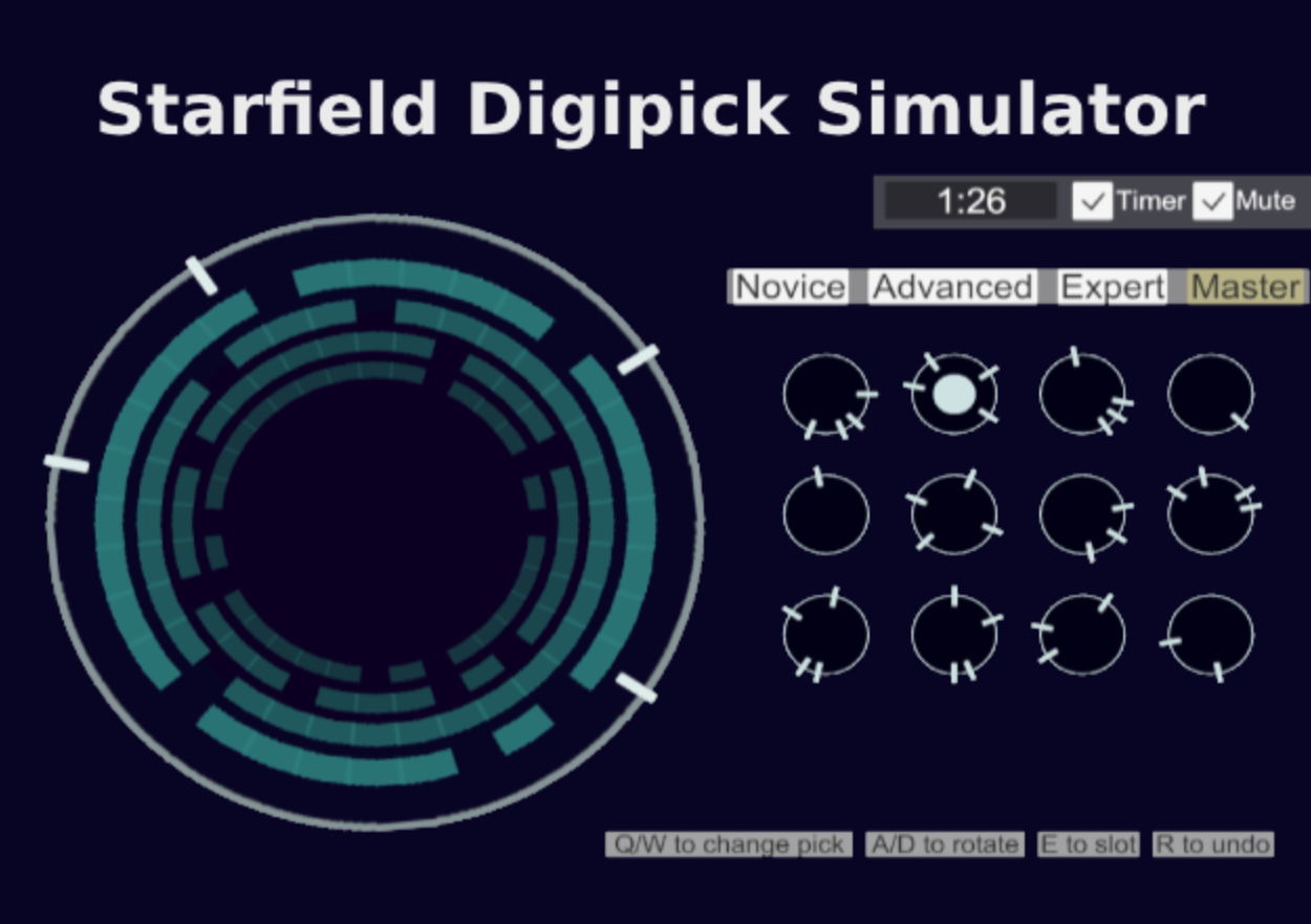 Starfield's digipick mini-game is now available as a fan-made browser ...