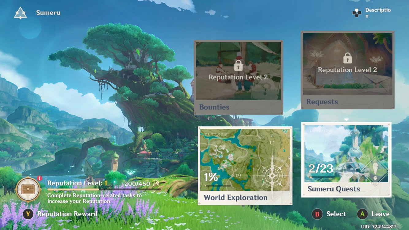 Genshin Impact how to unlock Sumeru Reputation, all Sumeru Reputation ...