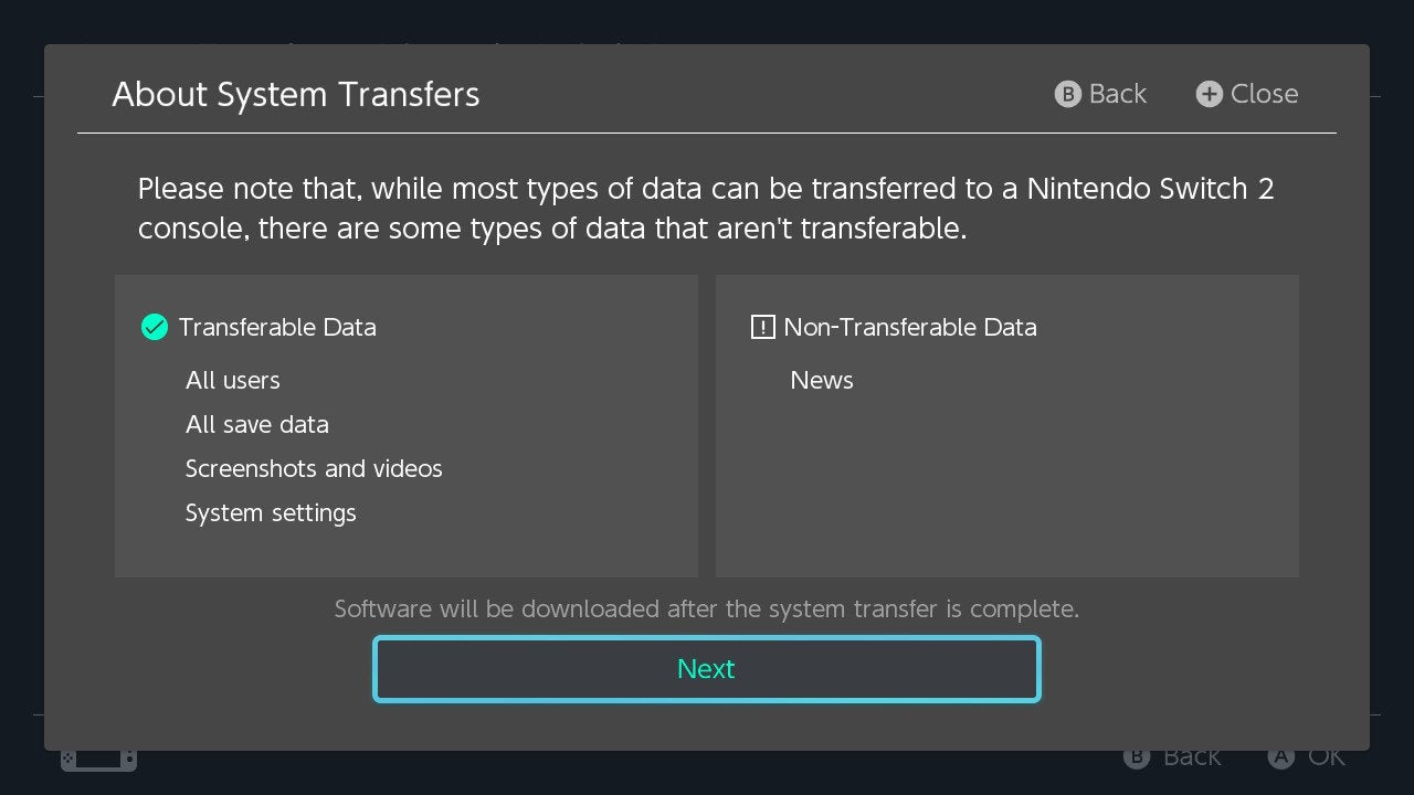 How to transfer system data to Switch 2 | Eurogamer.net
