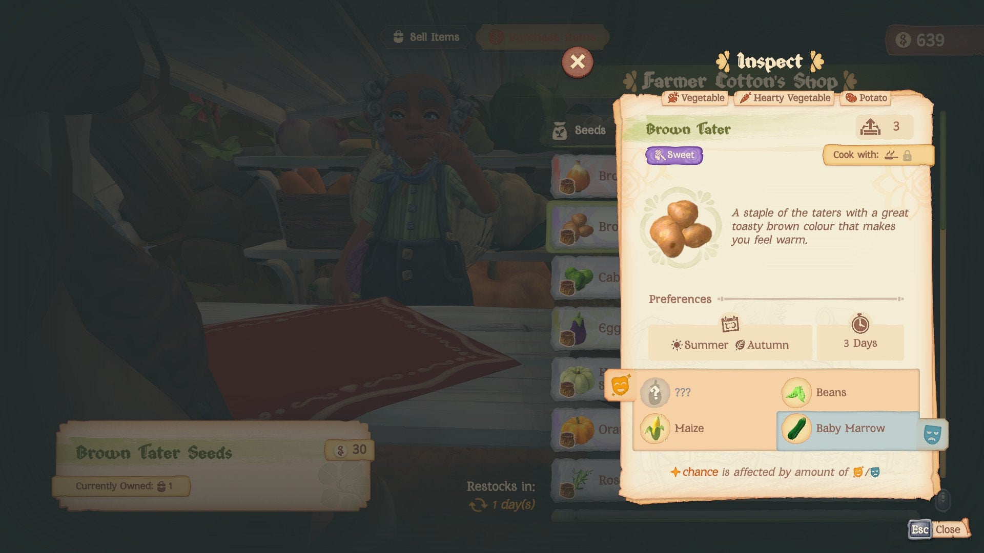 How to get a 2 star vegetable in Tales of The Shire | Eurogamer.net