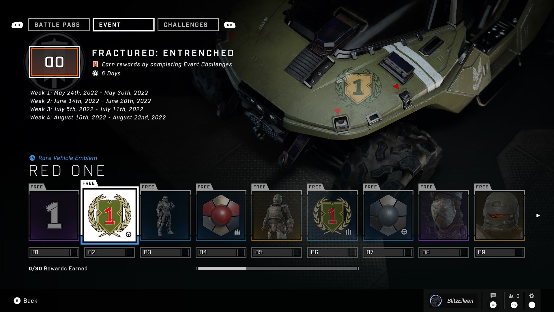 Halo Infinite Fracture Entrenched event rewards, Land Grab challenges ...