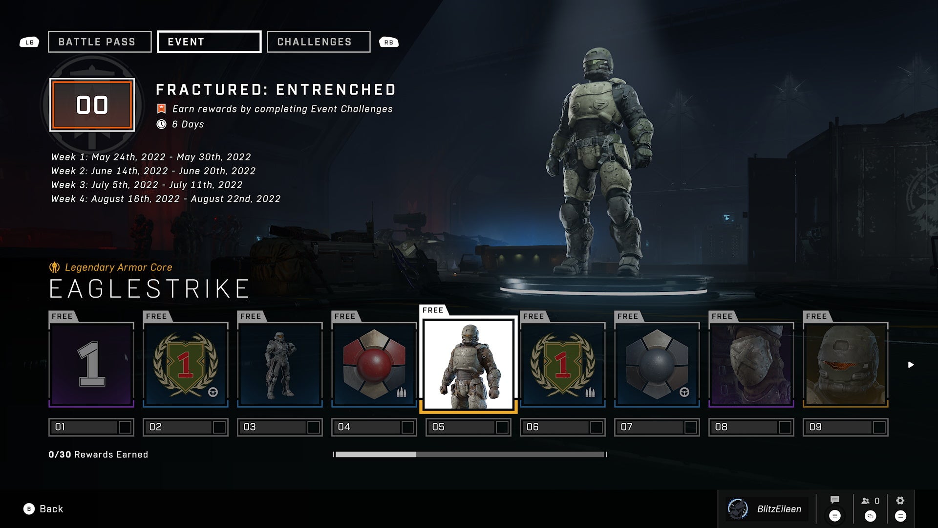 Halo Infinite Fracture Entrenched event rewards, Land Grab challenges ...