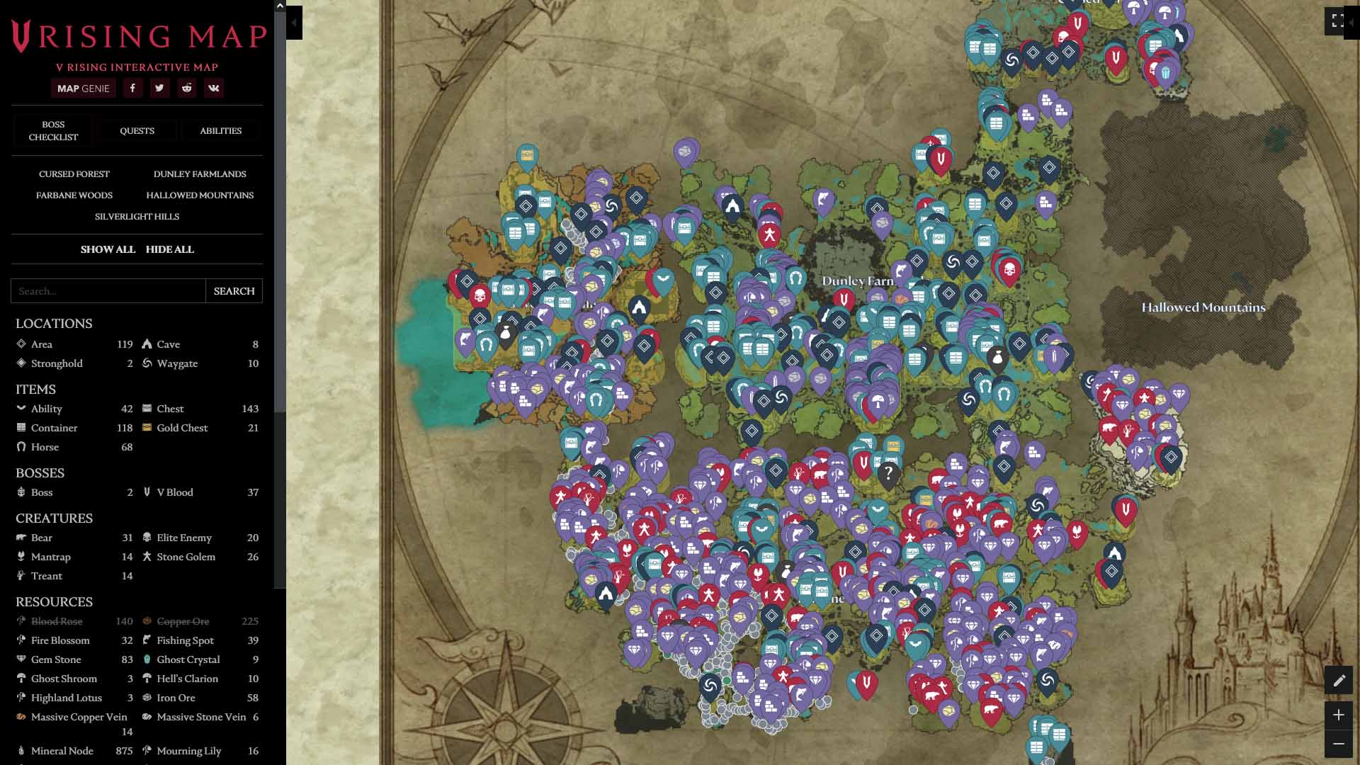 V Rising: Interactive Map – Mit diesen Karten findet ihr alles ...