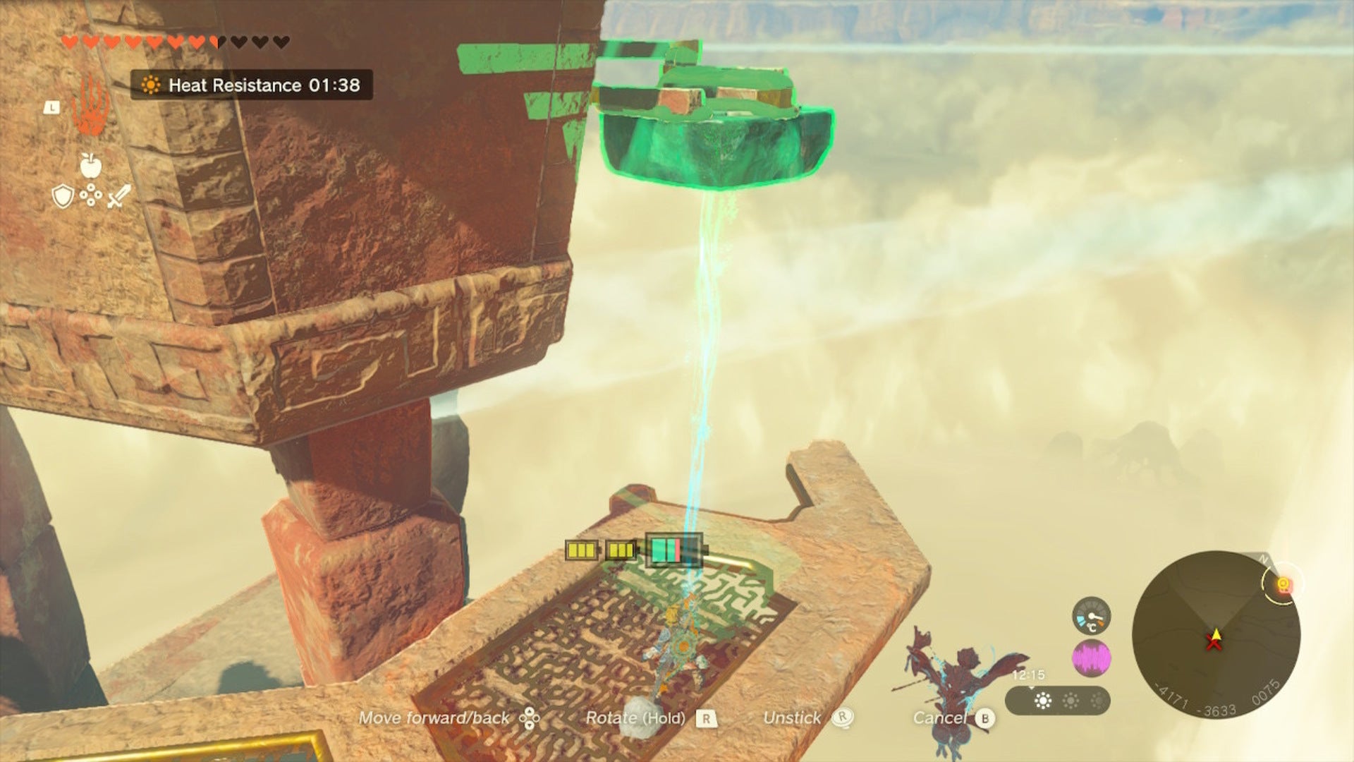 How to solve the Gerudo red pillar and lights puzzle in Zelda: Tears of ...