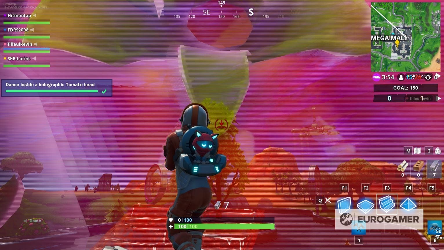 Fortnite holographic Tomato head, Durr Burger head, Dumpling head ...