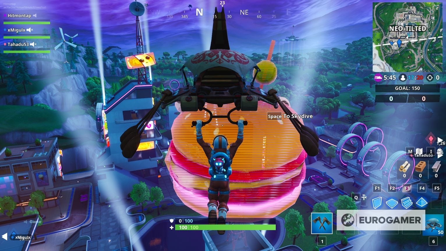 Fortnite holographic Tomato head, Durr Burger head, Dumpling head ...