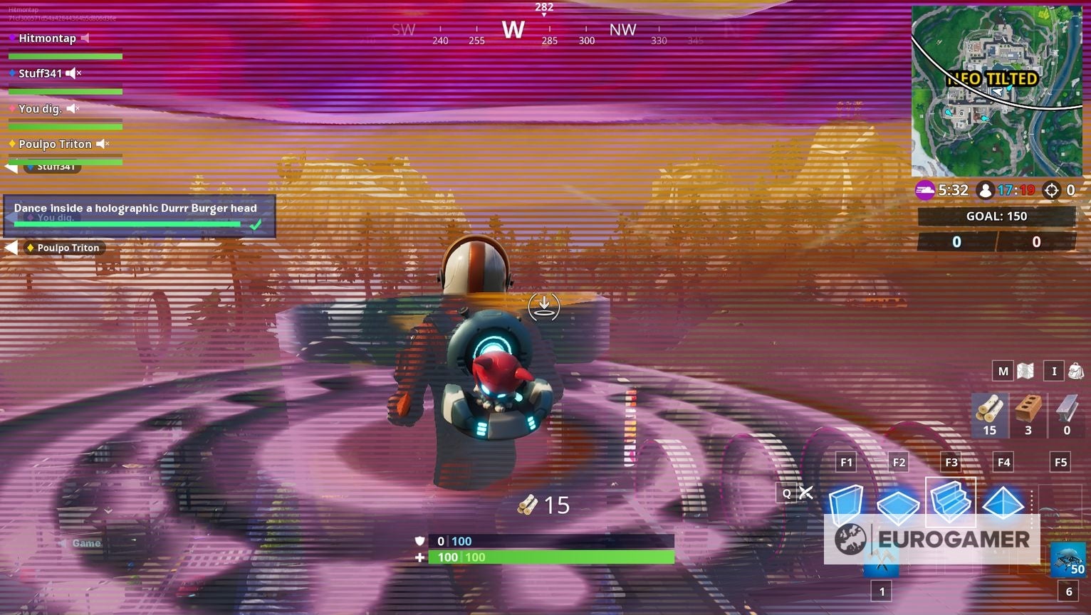 Fortnite holographic Tomato head, Durr Burger head, Dumpling head ...