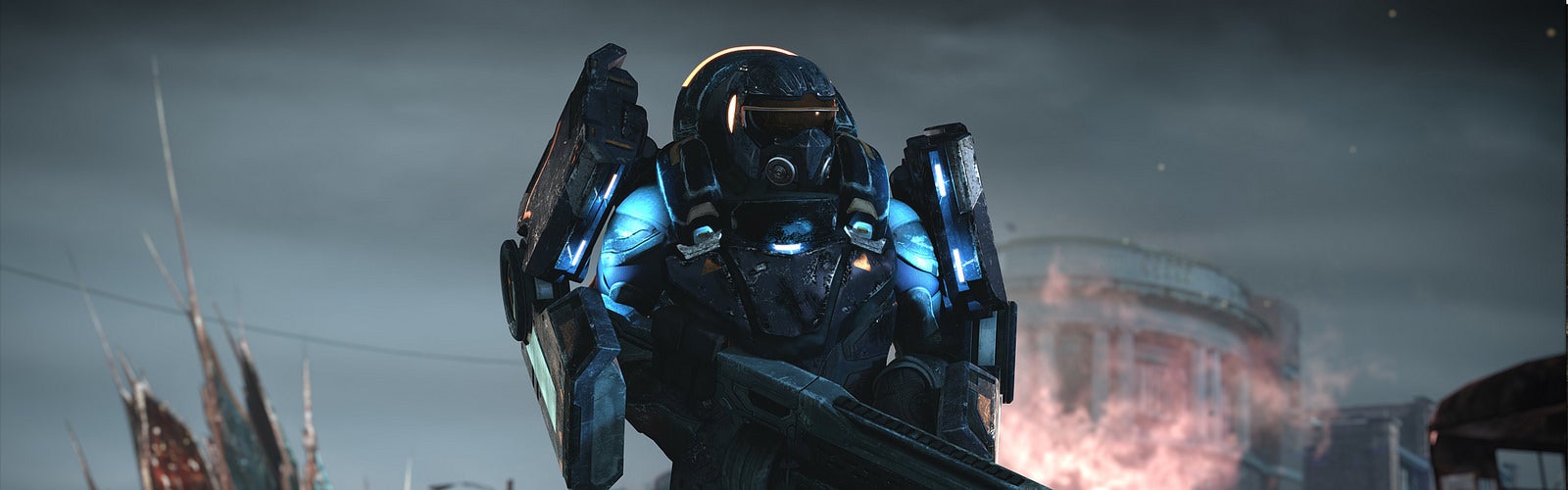 Here's a few screenshots of PS4-exclusive Alienation from Housemarque ...