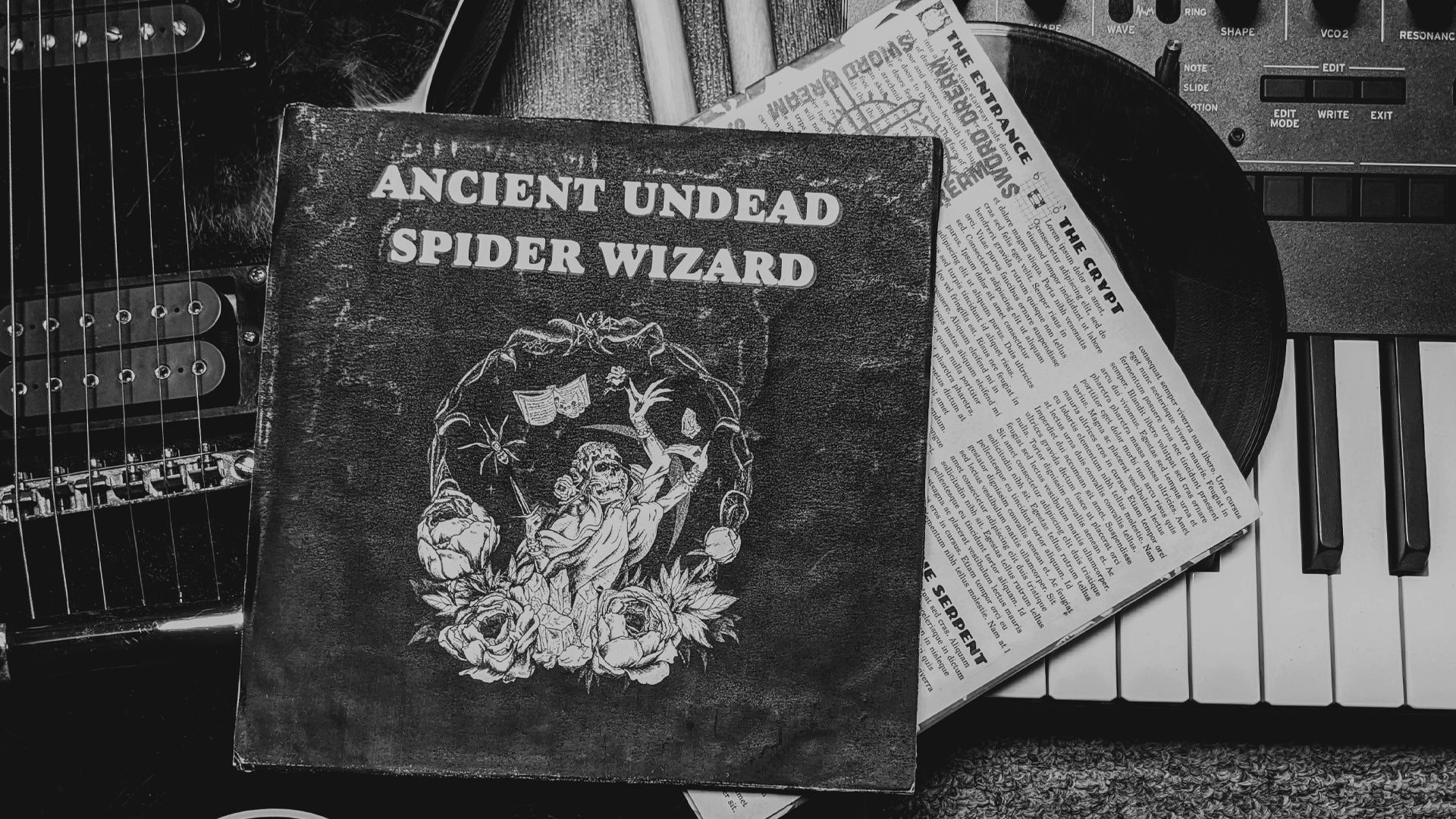 Ancient Undead Spider Wizard is a vinyl EP sleeved in a playable ...