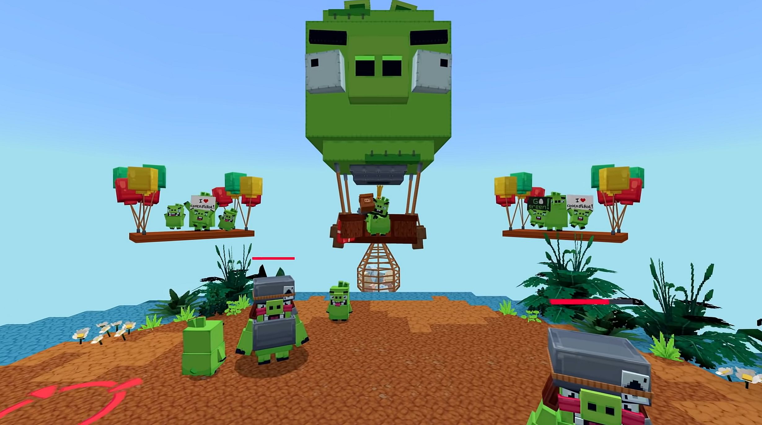 Video Angry Birds Minecraft