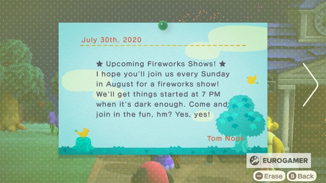 Animal Crossing Fireworks Show: Raffle prizes, how long it lasts and ...