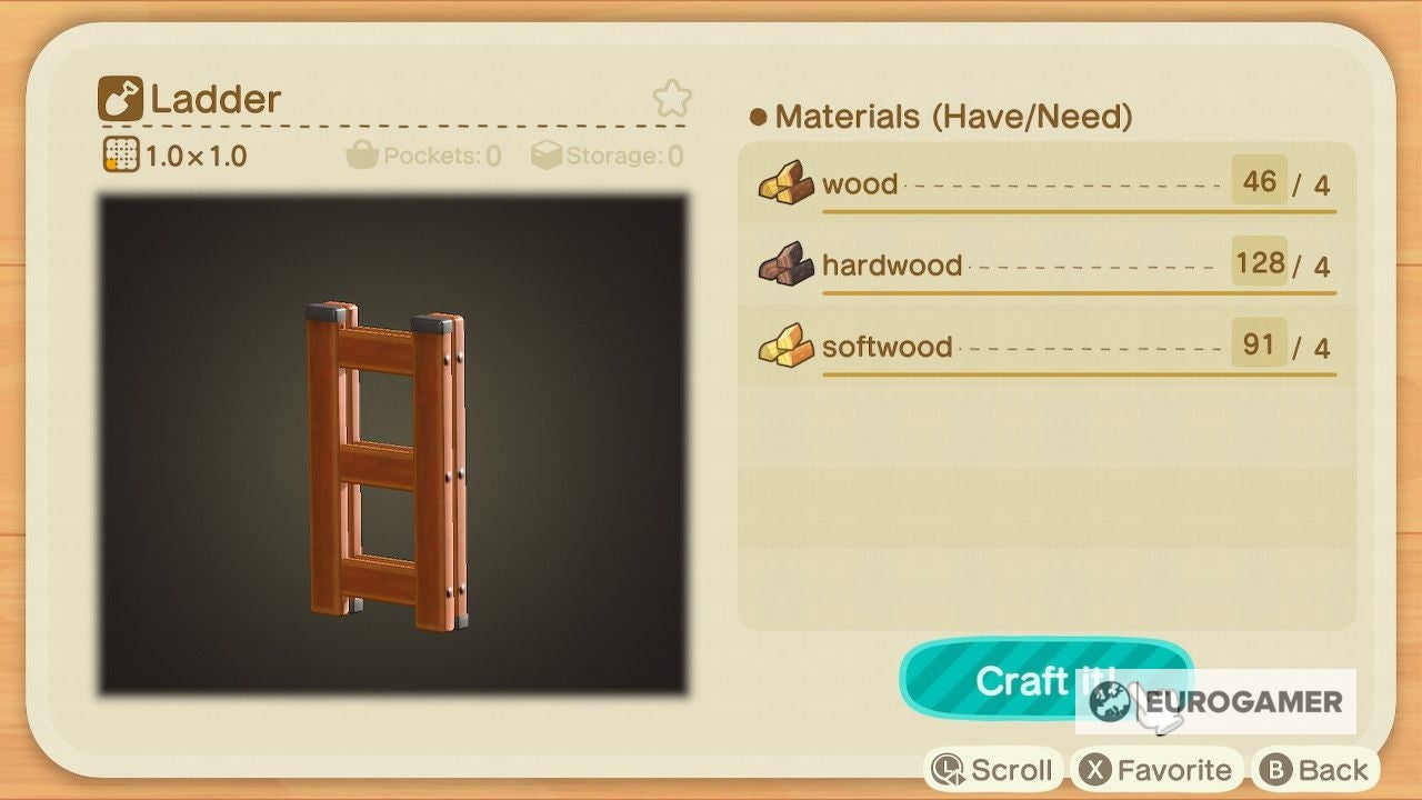 Animal Crossing Ladder unlocking: How to get a ladder to climb cliff ...