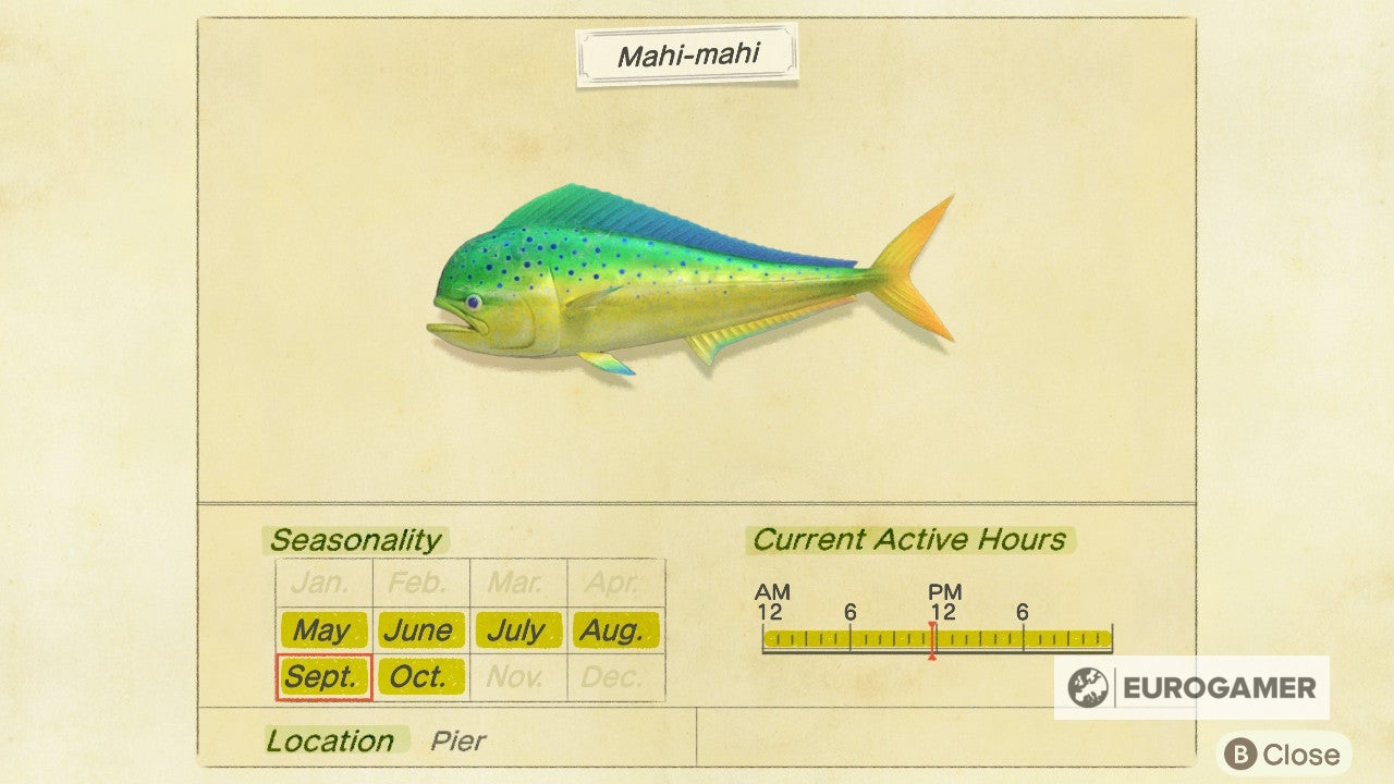 Animal Crossing Mahi-mahi: How to catch a Mahi-mahi and find the pier ...