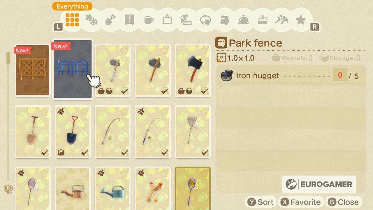 Animal Crossing new fences: How to get new fences and customise fencing ...