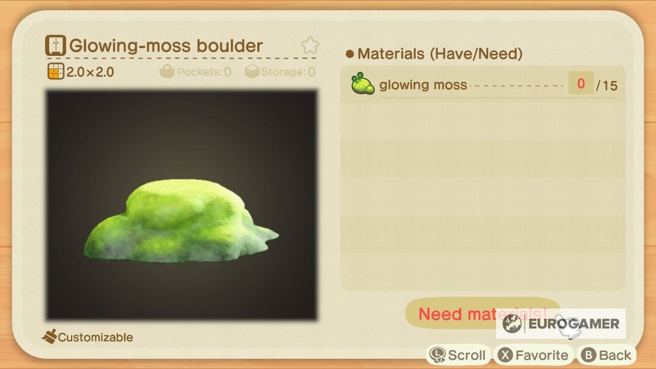 Animal Crossing Glowing Moss and Vines: How to get and use glowing moss ...