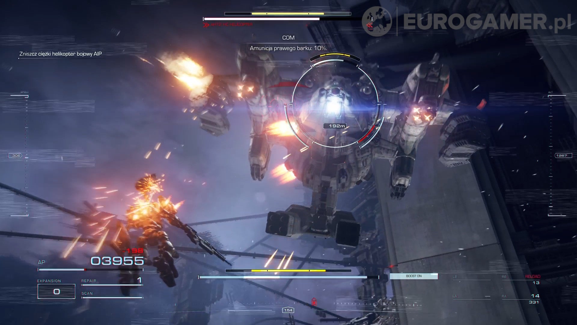 Armored Core 6 - boss: AH12 HC Helicopter | Eurogamer.pl