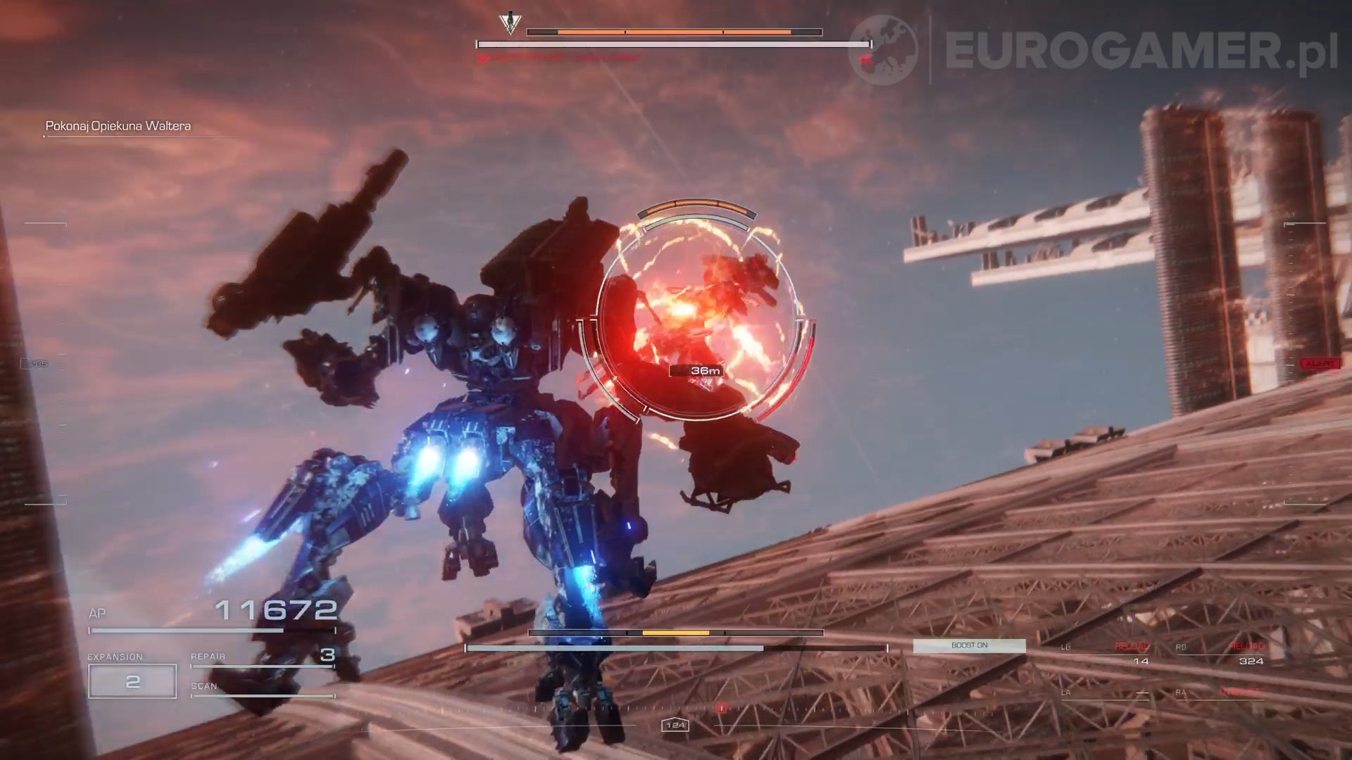 Armored Core 6 - boss: IB-C03 HAL 826 | Eurogamer.pl