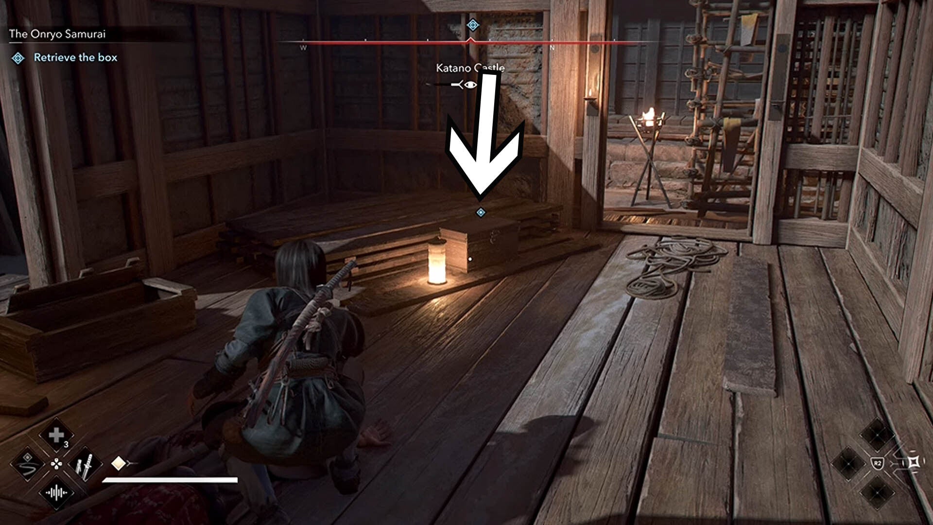 How to get the box unseen during The Onryo Samurai in Assassin's Creed ...