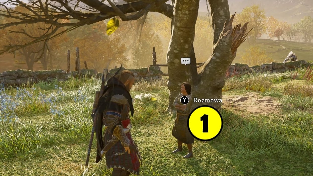 Assassin's Creed Valhalla - wydarzenie: ojciec Mae, liść na drzewie ...