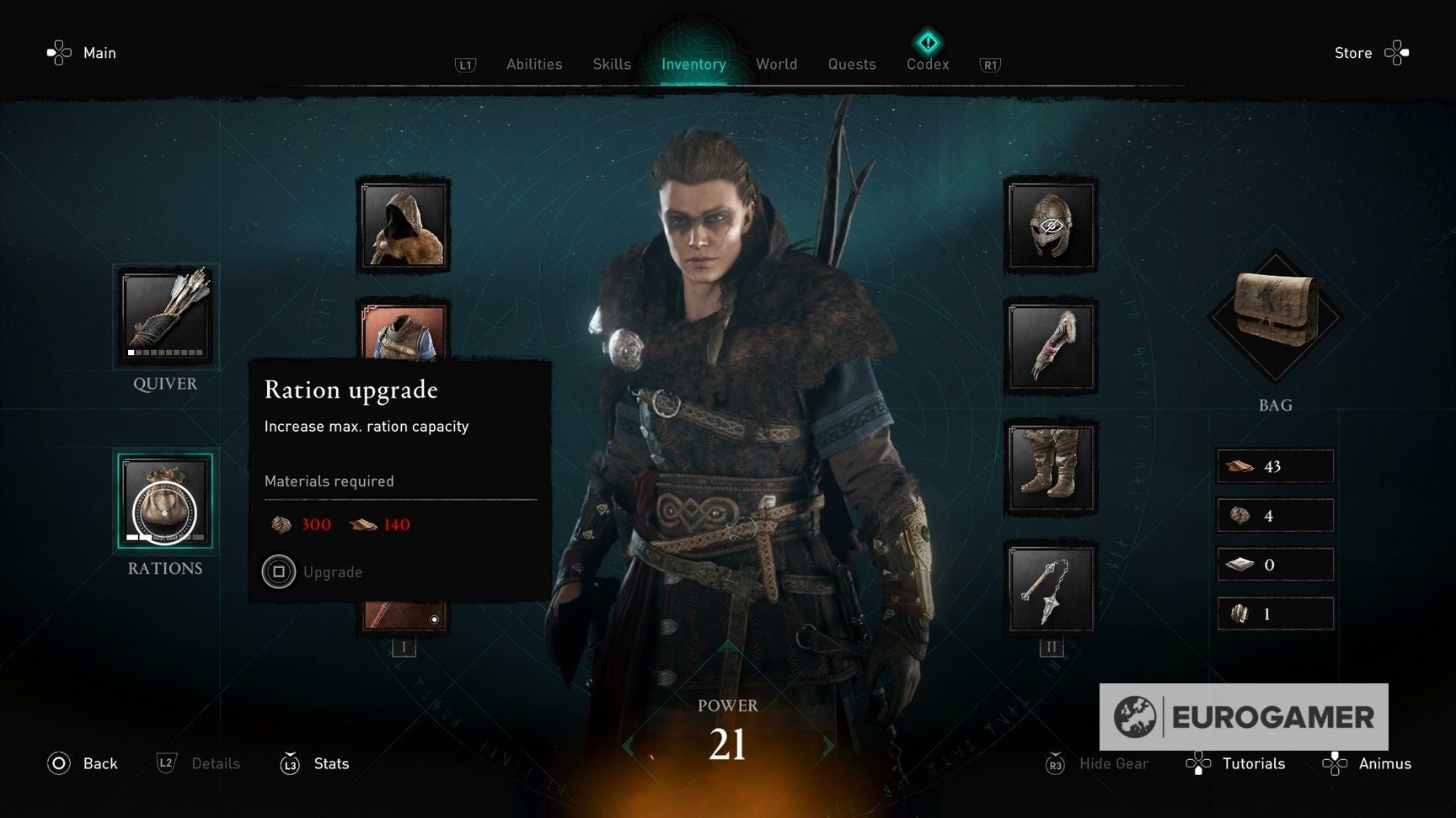 Assassin's Creed: Valhalla - health system: How to upgrade rations, get ...