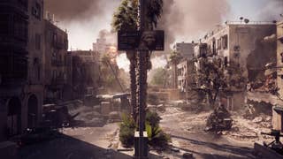 A street in a war-torn city in Battlefield 6.