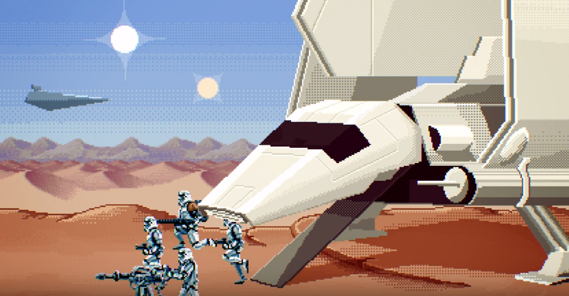 Star Wars Battlefront reimagined in 16 bit looks like fun | VG247