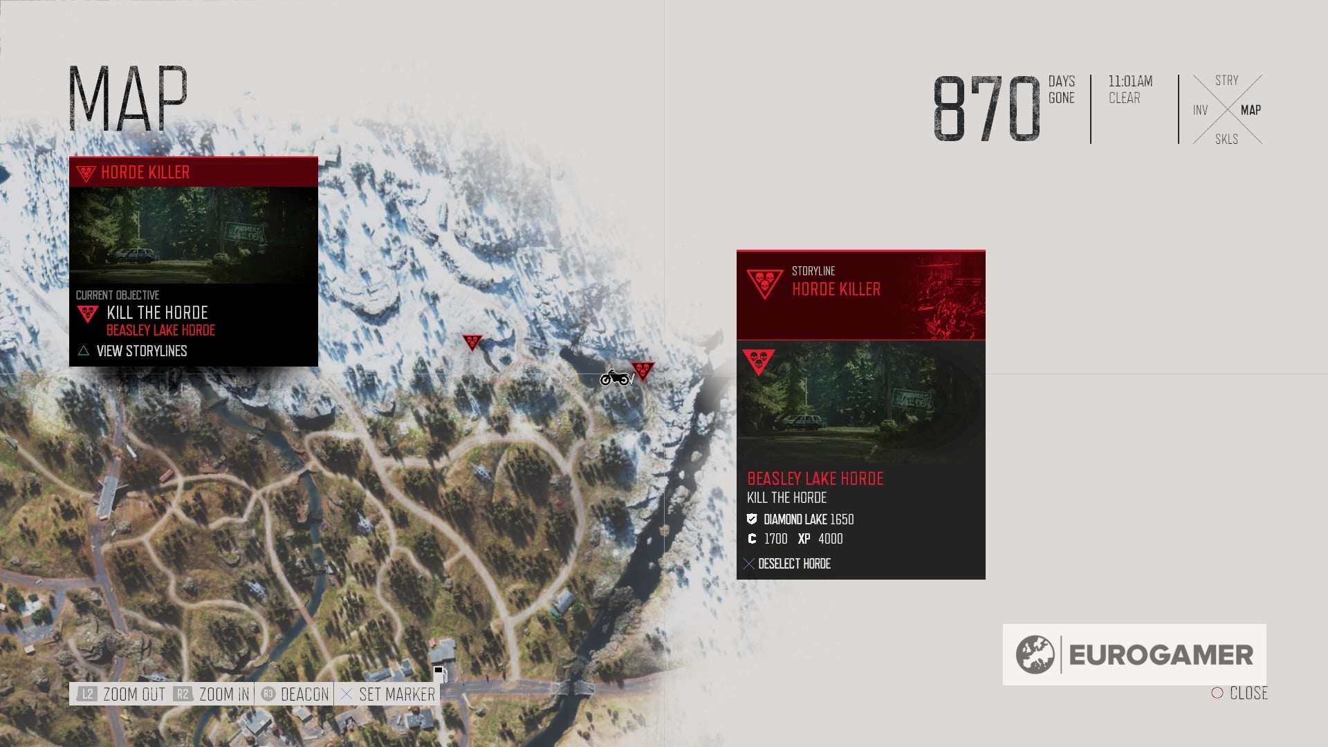 Days Gone Horde locations list, maps and tips to take down a Horde ...