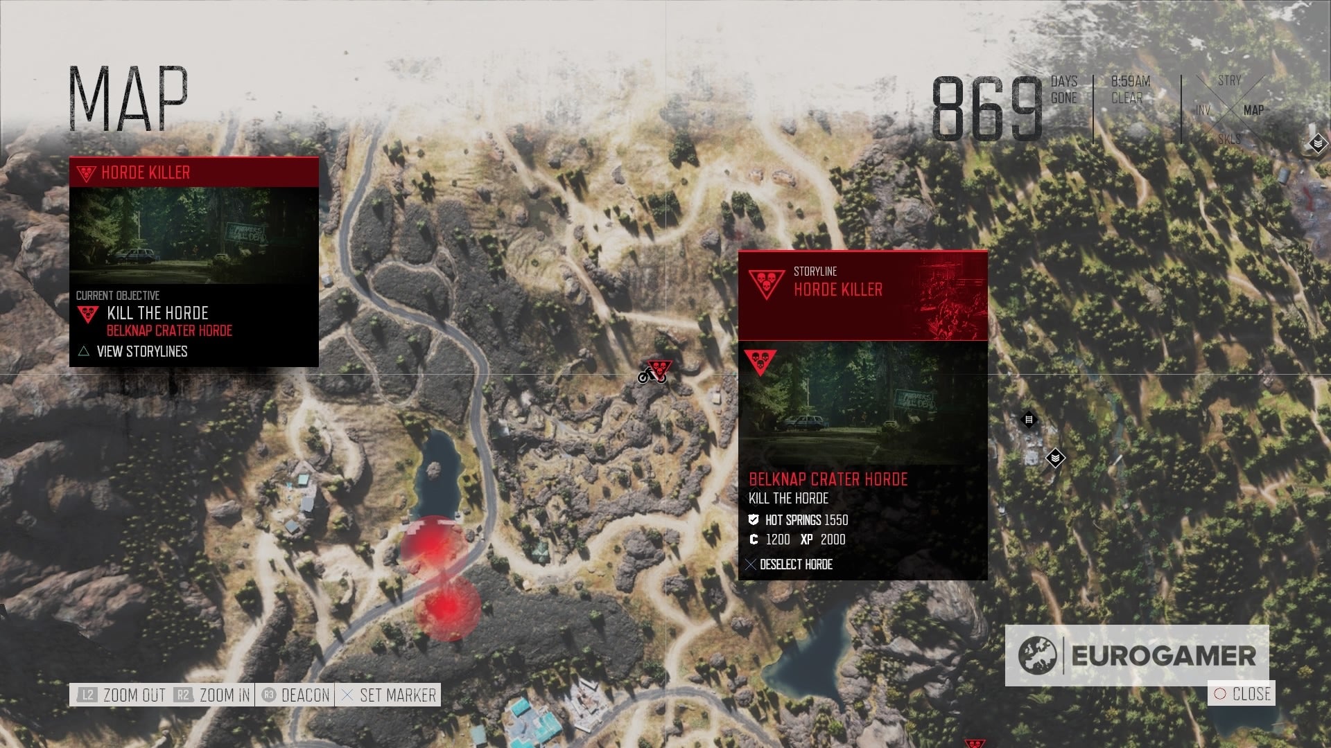 Days Gone Horde locations list, maps and tips to take down a Horde ...