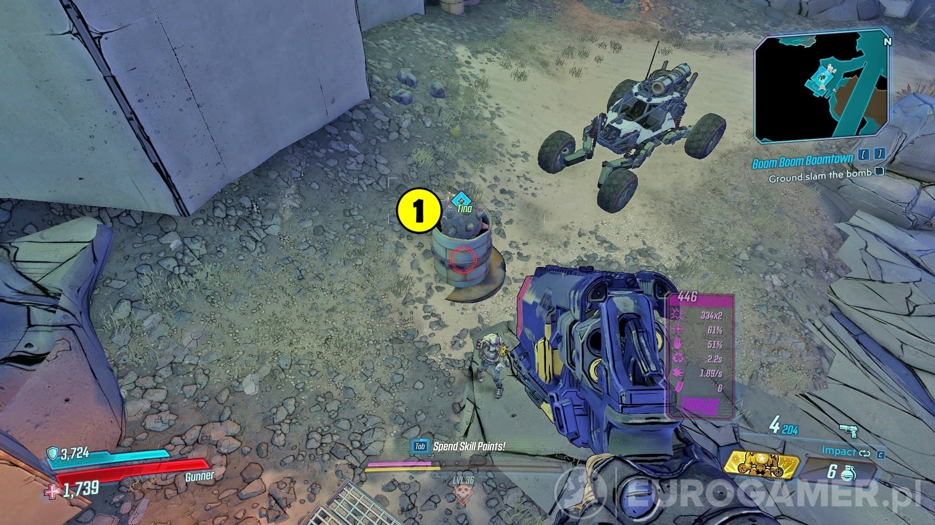 Borderlands 3 - Boom Boom Boomtown: Tina, Brick, bomba | Eurogamer.pl