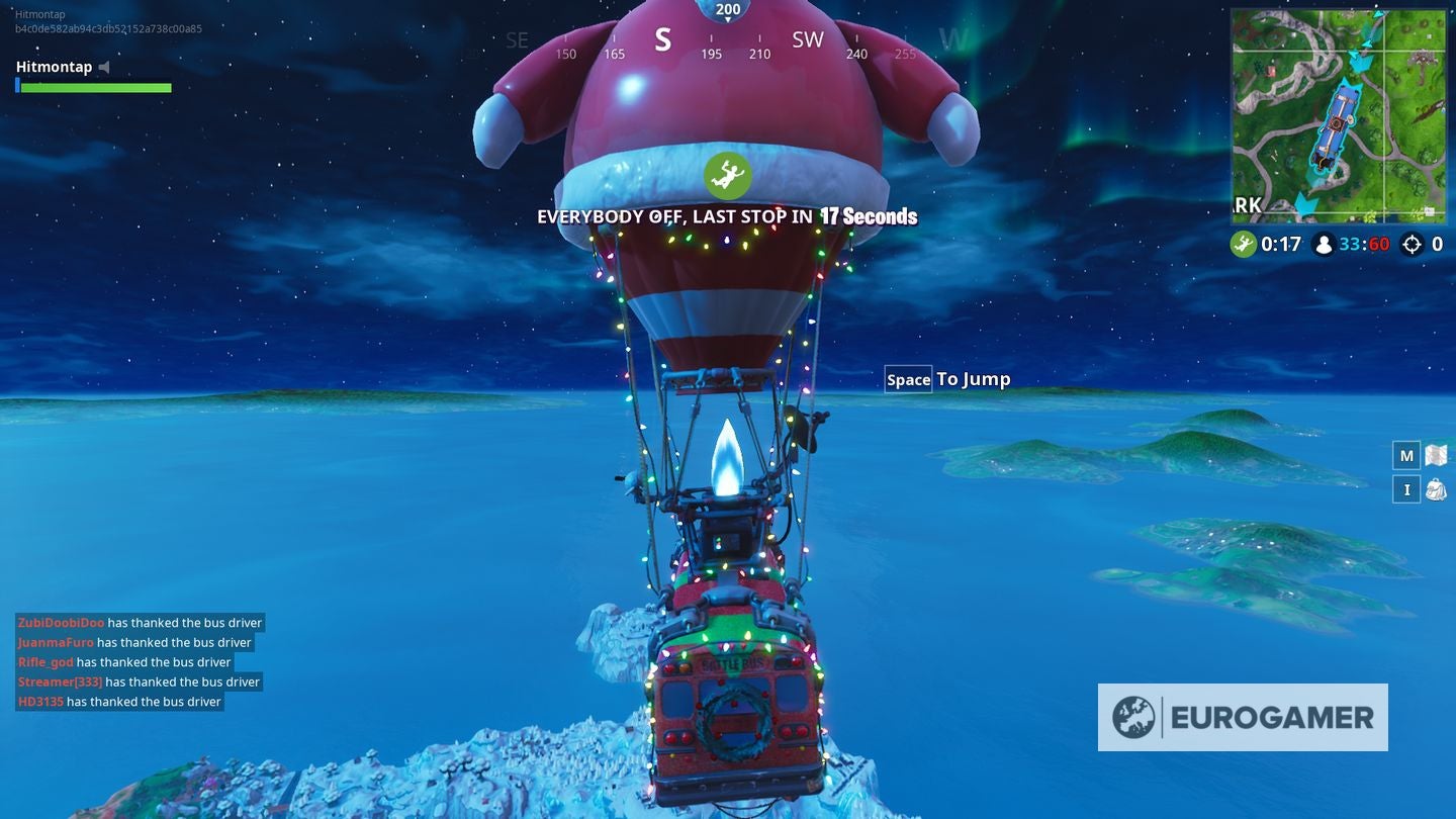 Fortnite: How to thank the bus driver on PC, PS4, Xbox One and Switch ...