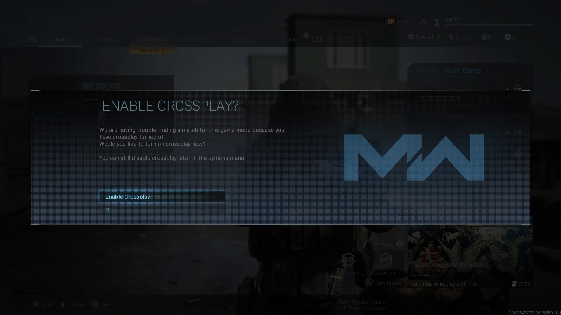 Call of Duty: Warzone console players are turning off crossplay to ...