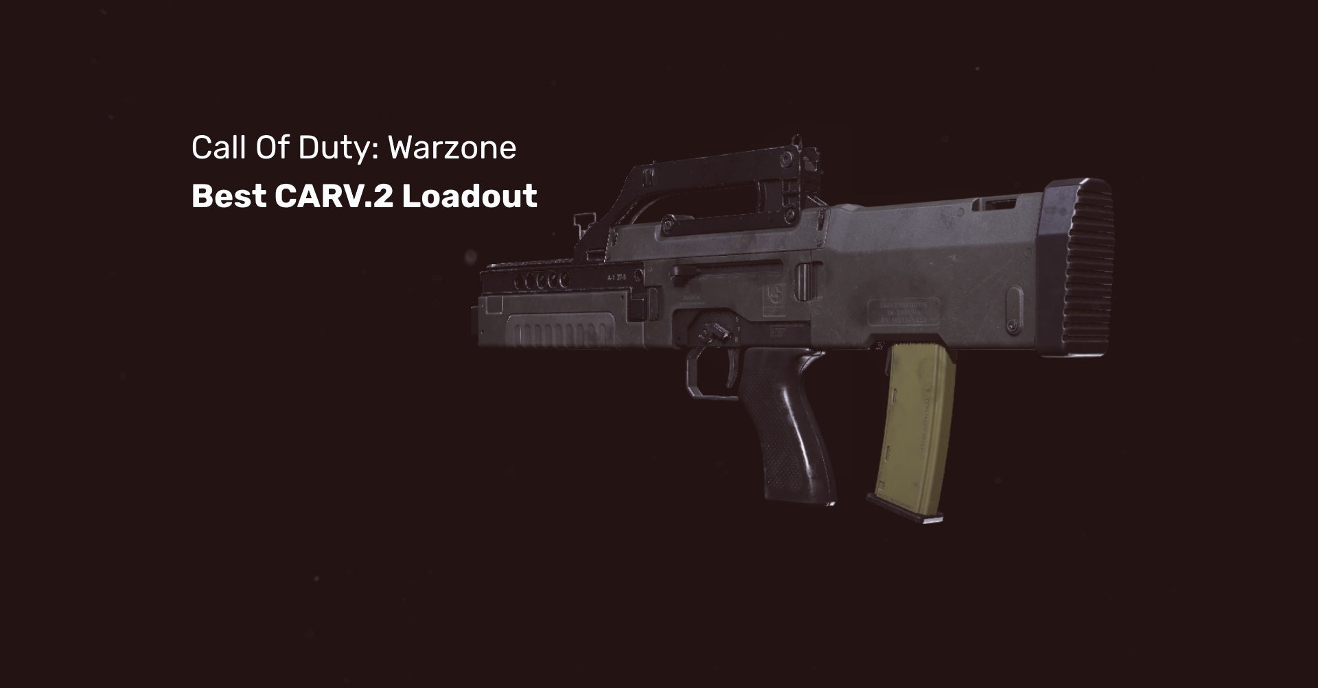 Best CARV 2 loadout and class setup in Warzone | Rock Paper Shotgun