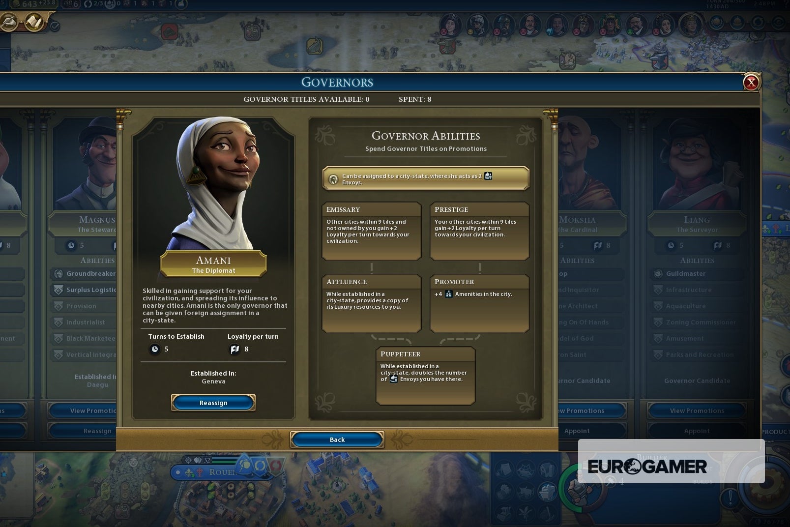 Civilization 6 Loyalty and Governors explained - how to increase ...