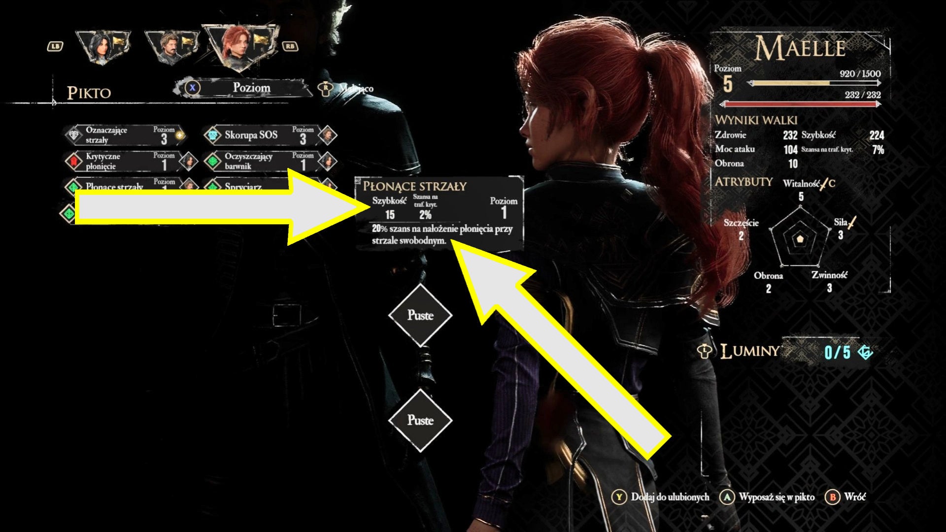 Clair Obscur Expedition 33 - pikto, luminy: jak używać | Eurogamer.pl