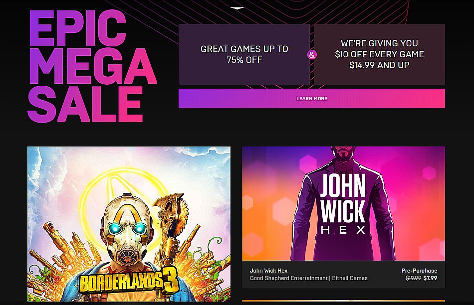 Epic Games Store sale is live with $10 off pre-orders and any game over ...