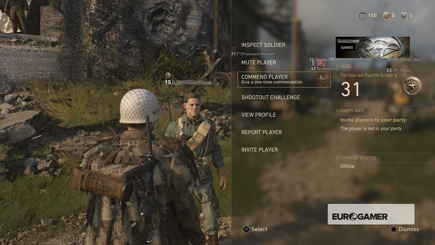 Call of Duty WW2: How to Commend a fellow soldier, with or without an ...