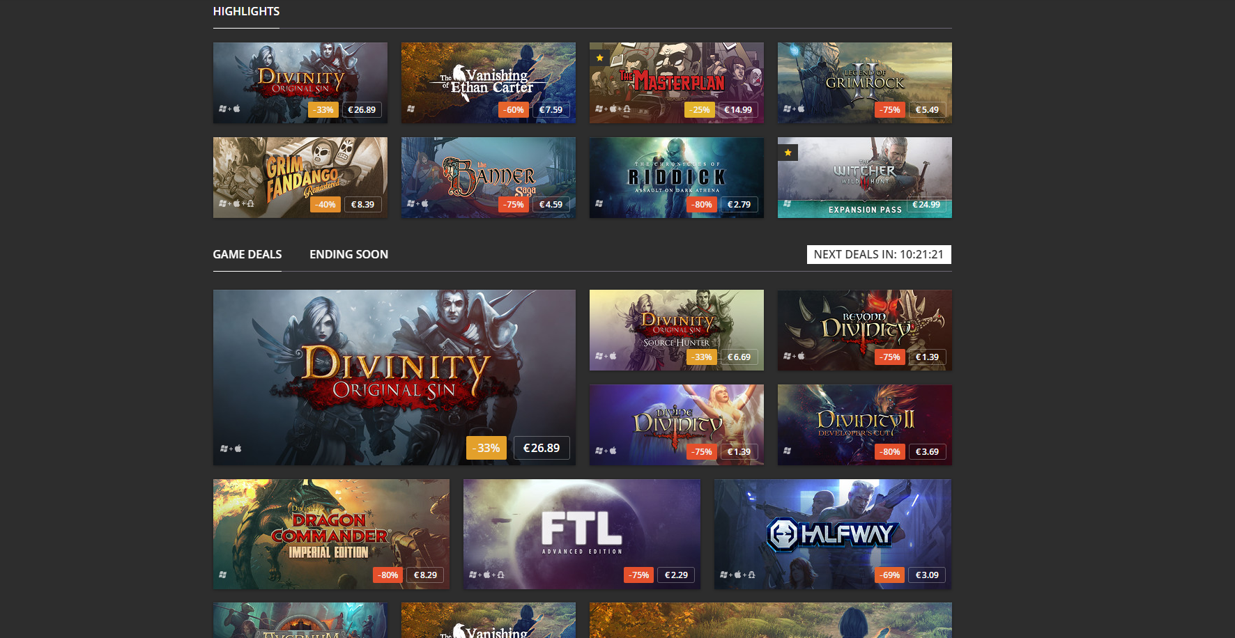 Começaram as promoções de verão no GOG | Eurogamer.pt