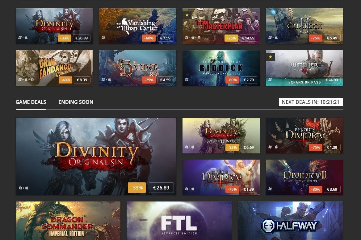 Começaram as promoções de verão no GOG | Eurogamer.pt