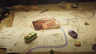 A smuggling map with a bunch of drawn on details in the 2021 trailer for Contraband.