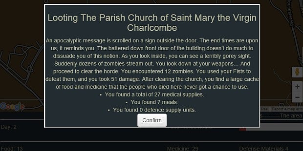 Corpseburg Is Zombie Survival On A Google Map | Rock Paper Shotgun
