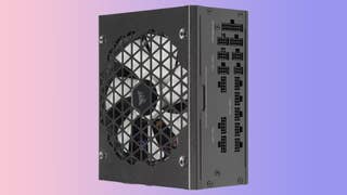 Corsair RM1000x Shift power supply on a gradient background