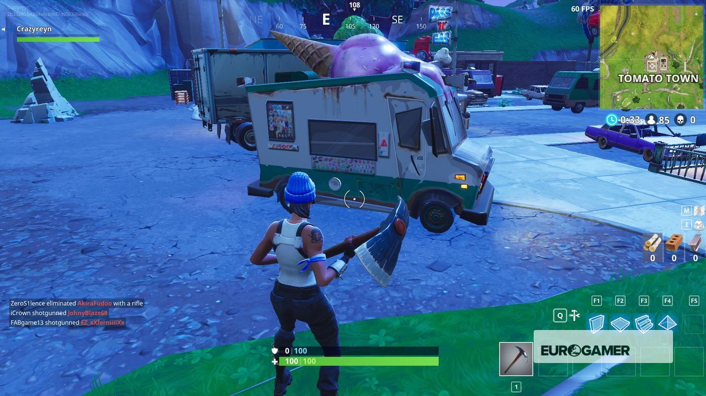 Fortnite - Ice cream truck locations explained | Eurogamer.net