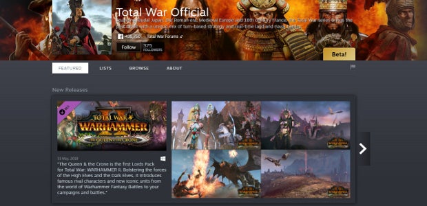Fancy creator homepages come to Steam | Rock Paper Shotgun