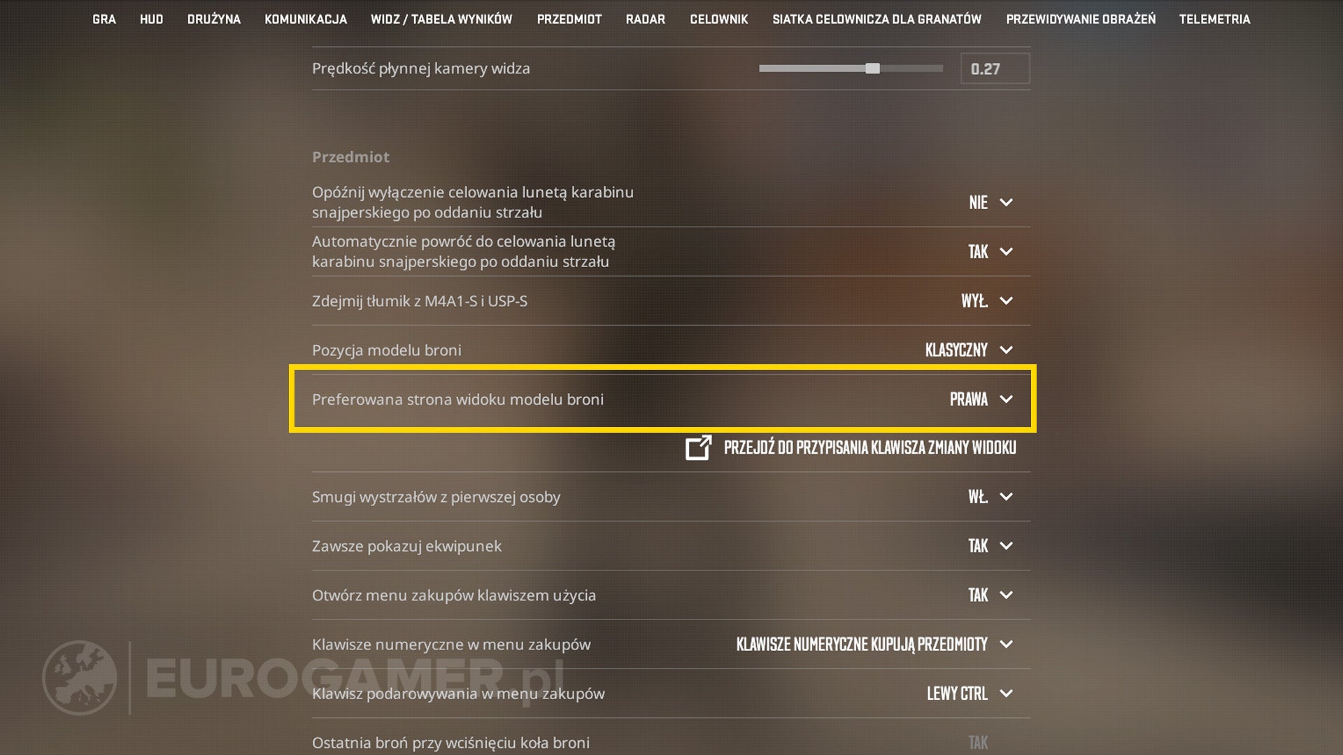 CS2 - jak zmienić rękę, preferowana strona | Eurogamer.pl