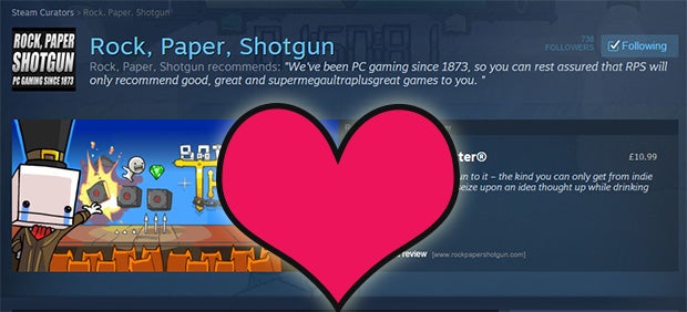Games Wot We Recommend: RPS Is Now A Steam Curator | Rock Paper Shotgun