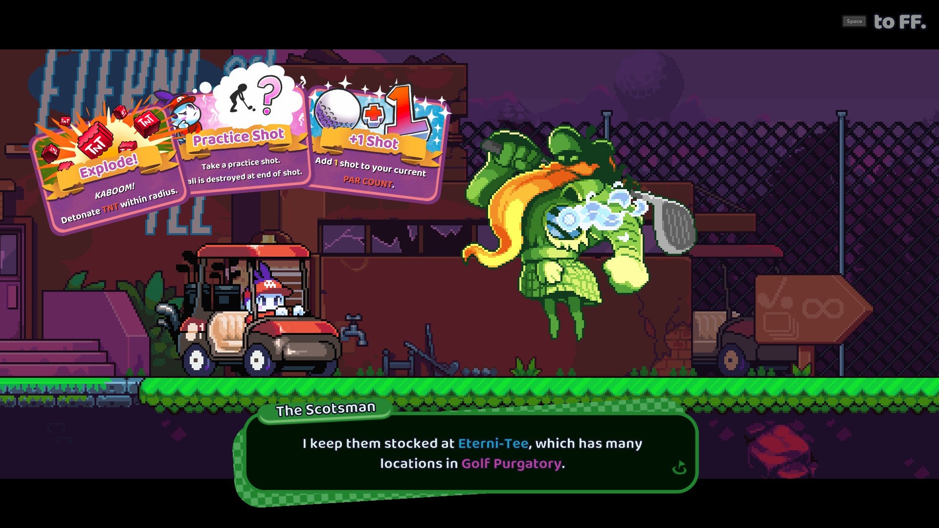 Cursed To Golf review: a charming golf sim that's stuck in roguelike ...