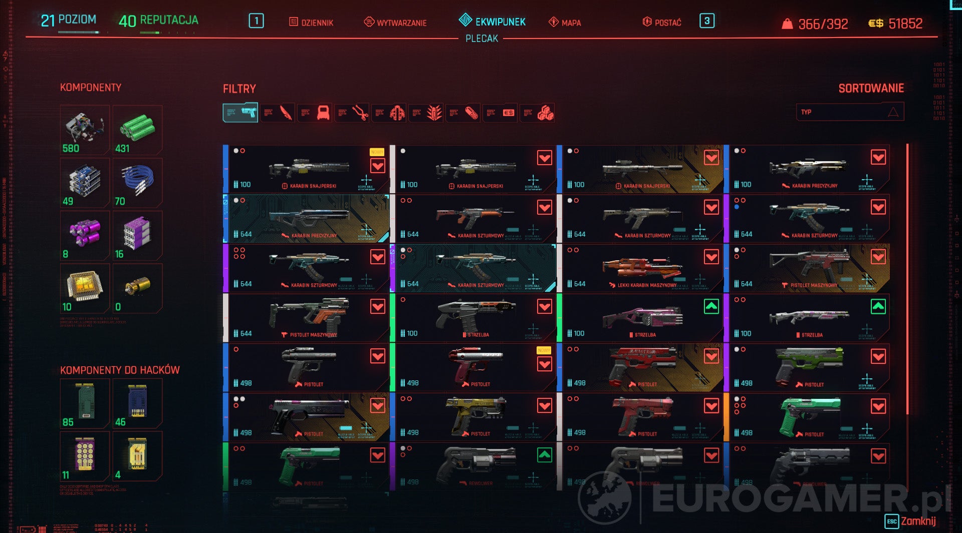 Cyberpunk 2077 Inventory en Backpack uitgelegd | Eurogamer.nl