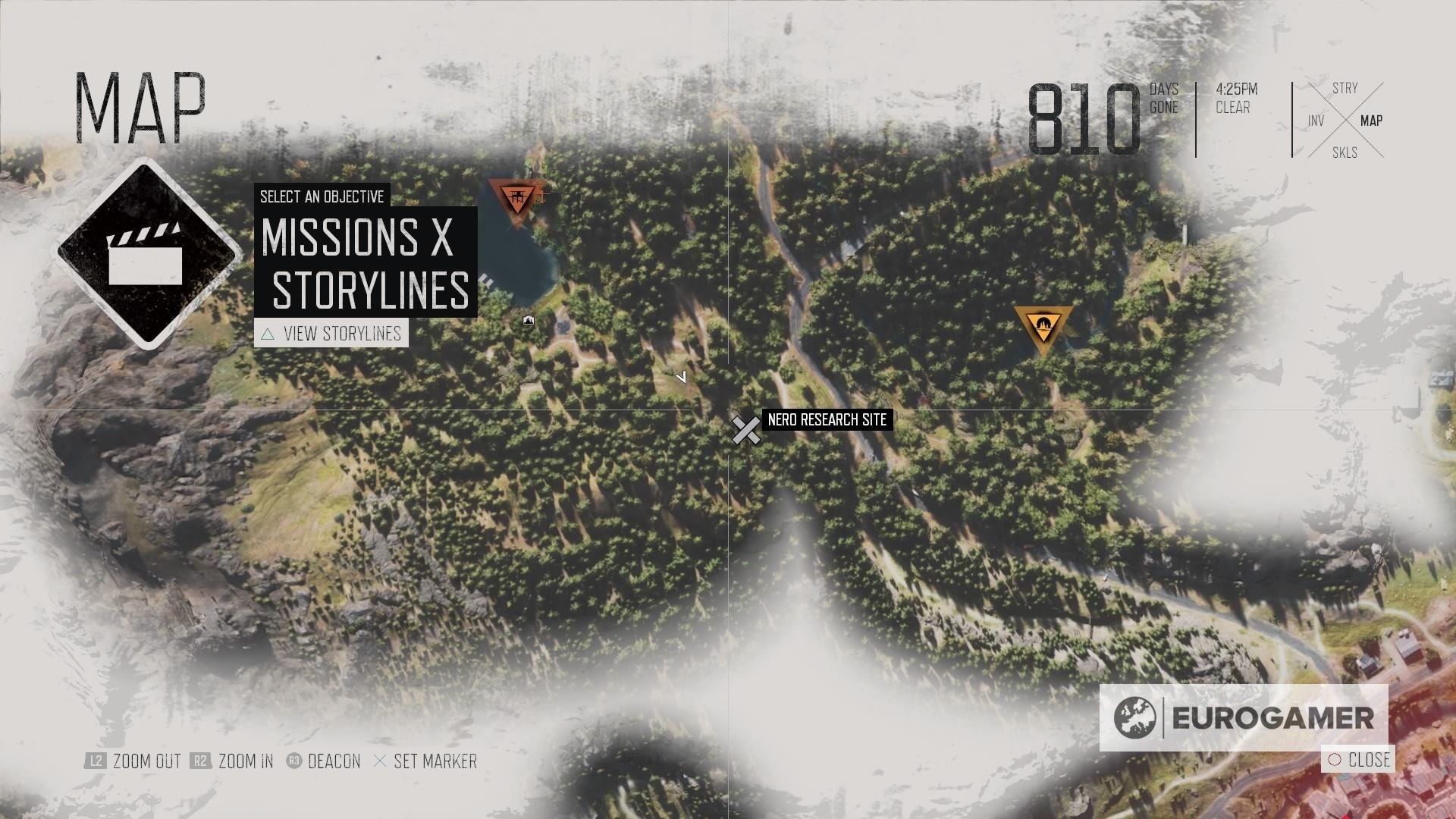 Days Gone Nero Research Site locations, Nero Checkpoint locations and ...