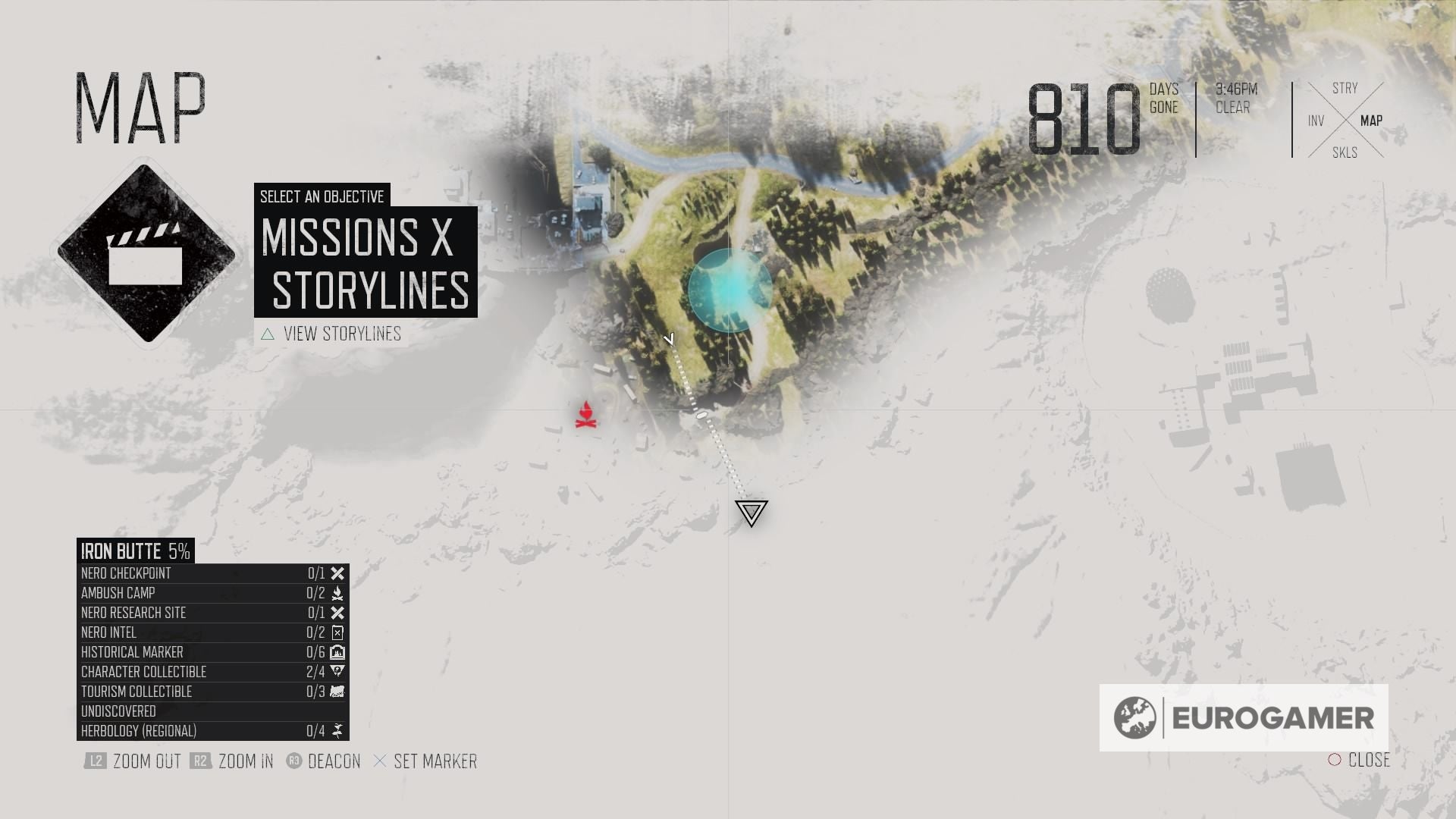 Days Gone Nero Research Site locations, Nero Checkpoint locations and ...